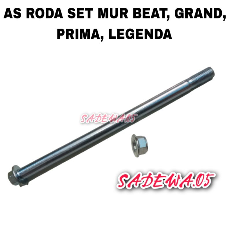 Jual AS RODA DEPAN SET MUR BEAT, VARIO, SCOPY, GRAND, LEGENDA, PRIMA ...