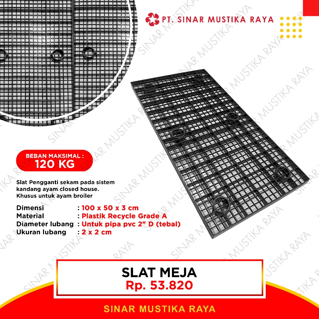 Jual Slat Plastik Meja Lantai Pijakan Tatakan Alas Kandang Ayam Tanpa Sekam | Shopee Indonesia