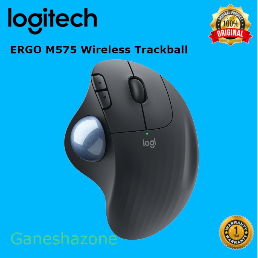 Jual Logitech ERGO M575 Wireless Thumb-operated Trackball Mouse ...