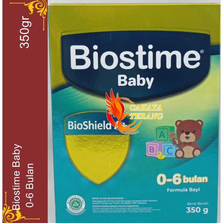 Jual Biostime Baby 0-6 Bulan 350gr Formula Bayi Bubuk Bioshield A+ Susu ...