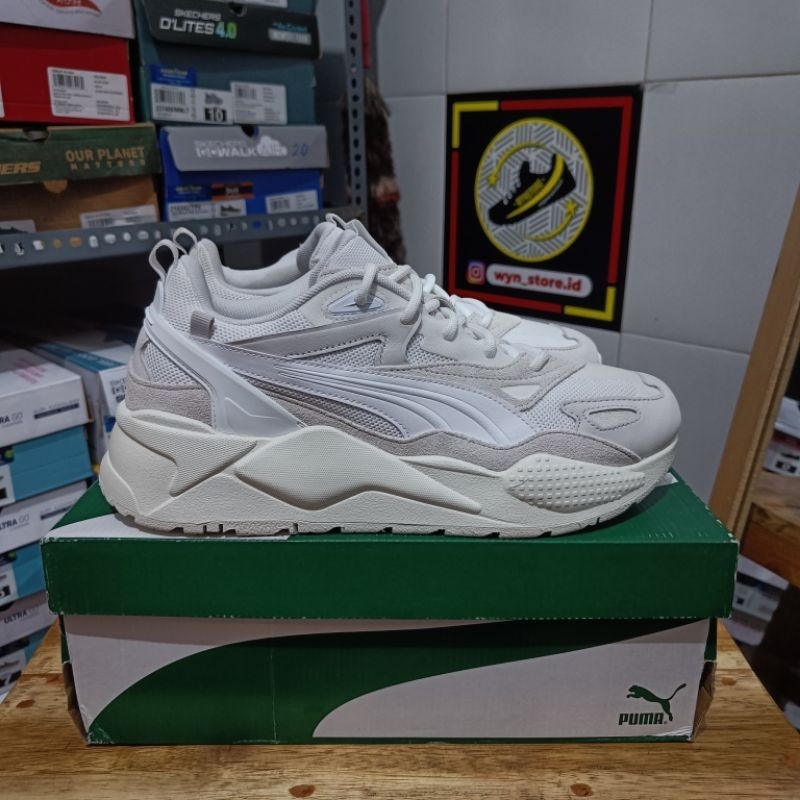 Jual Sepatu Pria RS X Efekt White Grey | Shopee Indonesia
