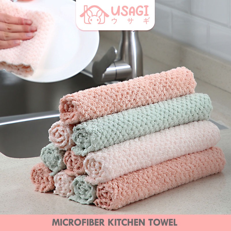Jual USAGI OFFICIAL Microfiber Kitchen Towel Pinggiran Wavy/ Kain Lap ...