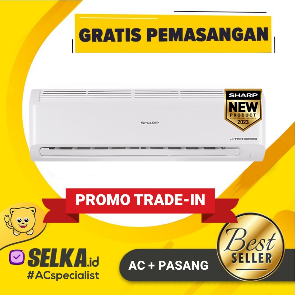 Jual AC SHARP AH-X10BEY + PASANG AC SPLIT 1 PK INVERTER GARUDA | Shopee Indonesia