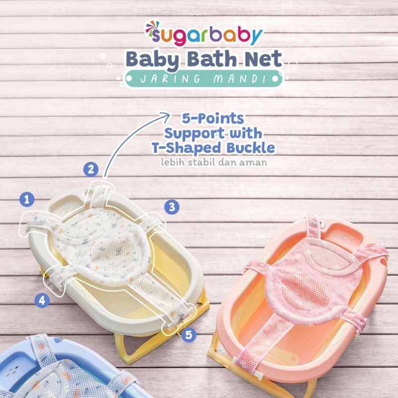 Jual Jaring mandi bayi premium / Alat bantu mandi bayi Baby bath helper ...