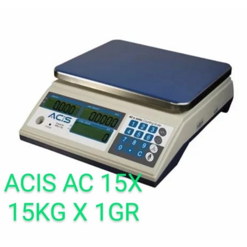 Jual ACIS COUNTING SCALE AC 15X / Timbangan digital 15kg x 1gr / ACIS AC 15X SERIES | Shopee ...