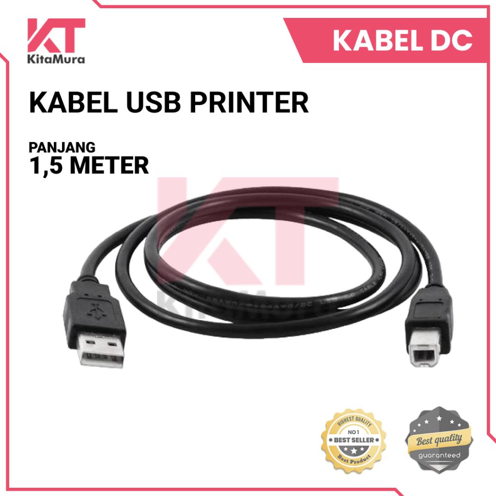 Jual Kabel USB Printer 2.0 Ukuran 1,5m/Kabel Printer | Shopee Indonesia