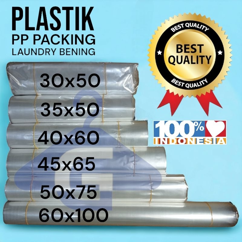 Jual Plastik Laundry Kiloan PP Bening Polos 1kg | Shopee Indonesia
