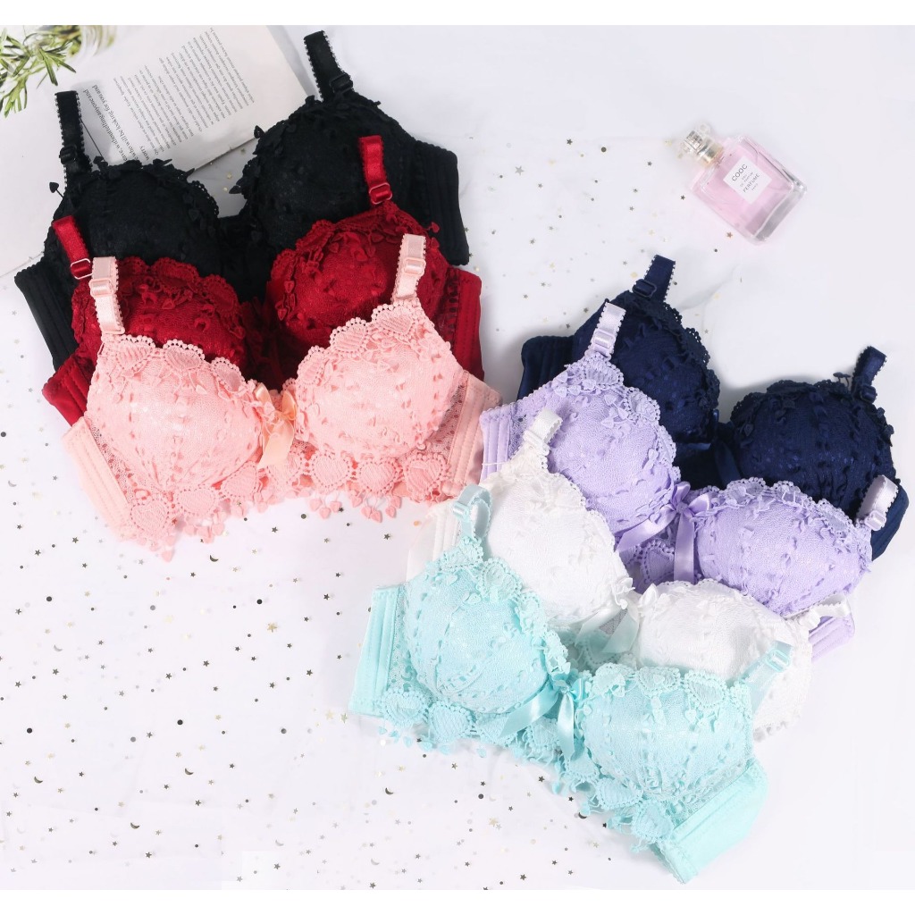 Jual SET BH cewek wanita import korea seksi renda KR065 premium SANGAT ELEGANT dan NYAMAN SEHARI ...