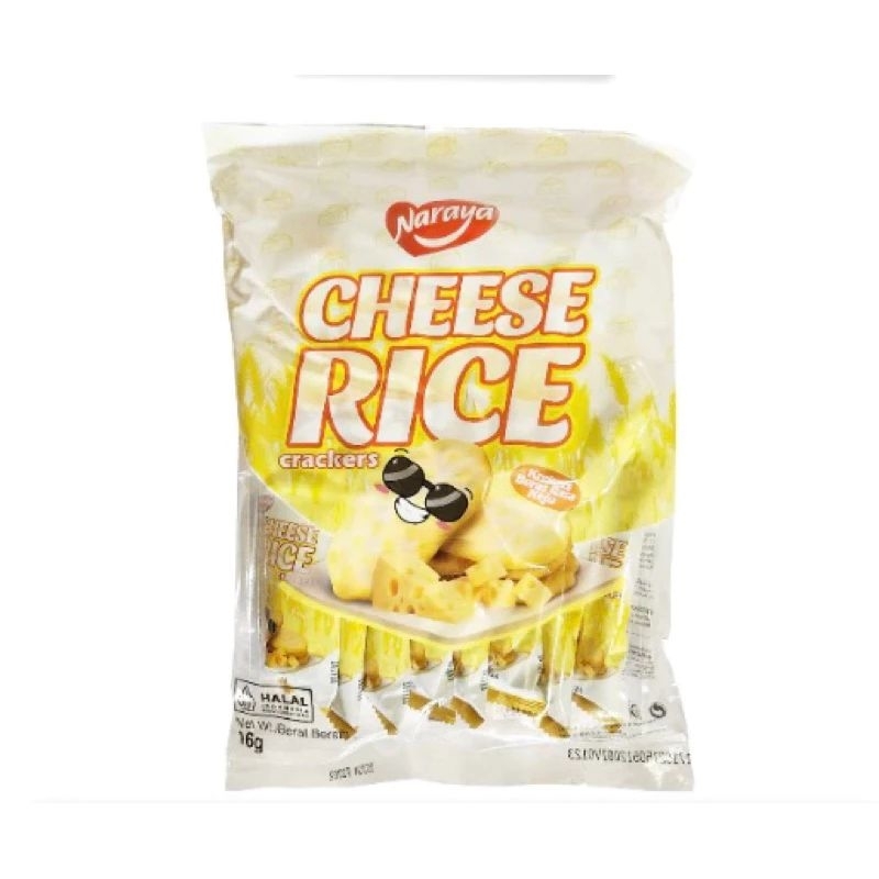 Jual Naraya chese RICE cracker beras rasa keju isi 16 sachet 96 gram ...