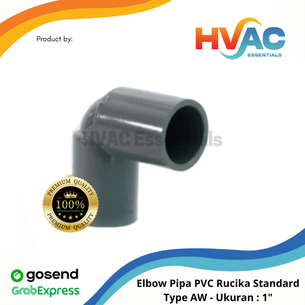 Jual Elbow Pipa PVC Rucika Standard Type AW - Ukuran : 1" - 90 Derajat ...