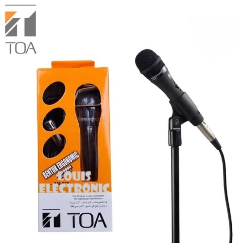 Jual MIC KABEL TOA ZM-270 ZM270 DYNAMIC MICROPHONE TOA ORIGINAL ...