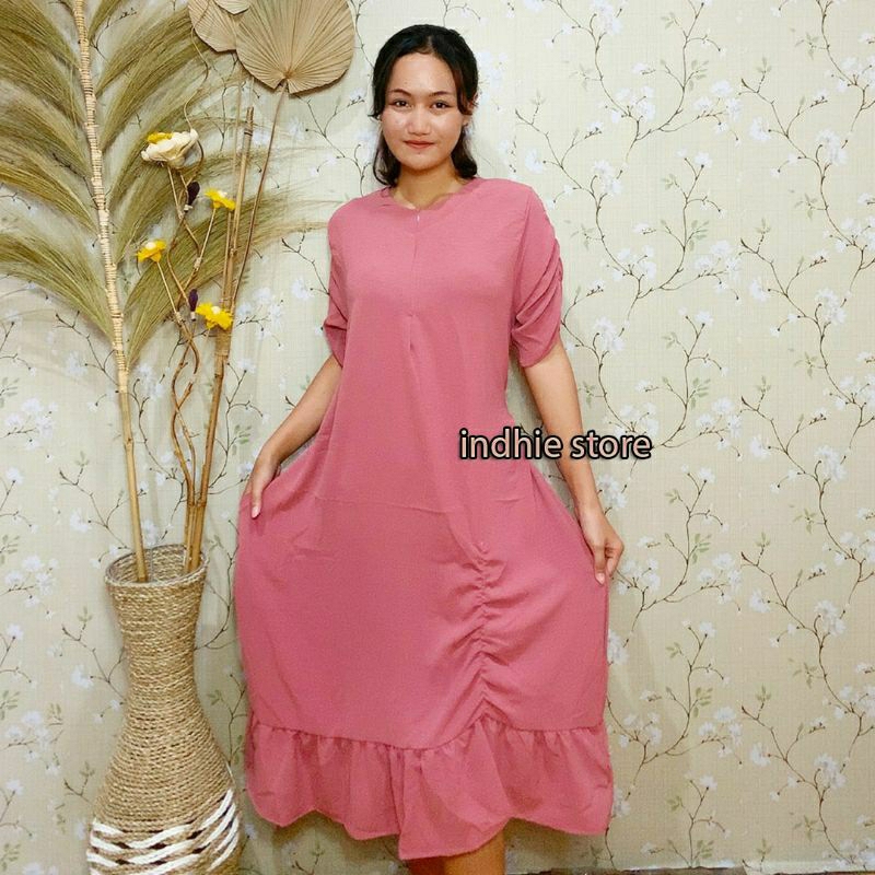 Jual Daster Crinkle Airflow model Serut Kerut Busui LD 110 / Daster ...