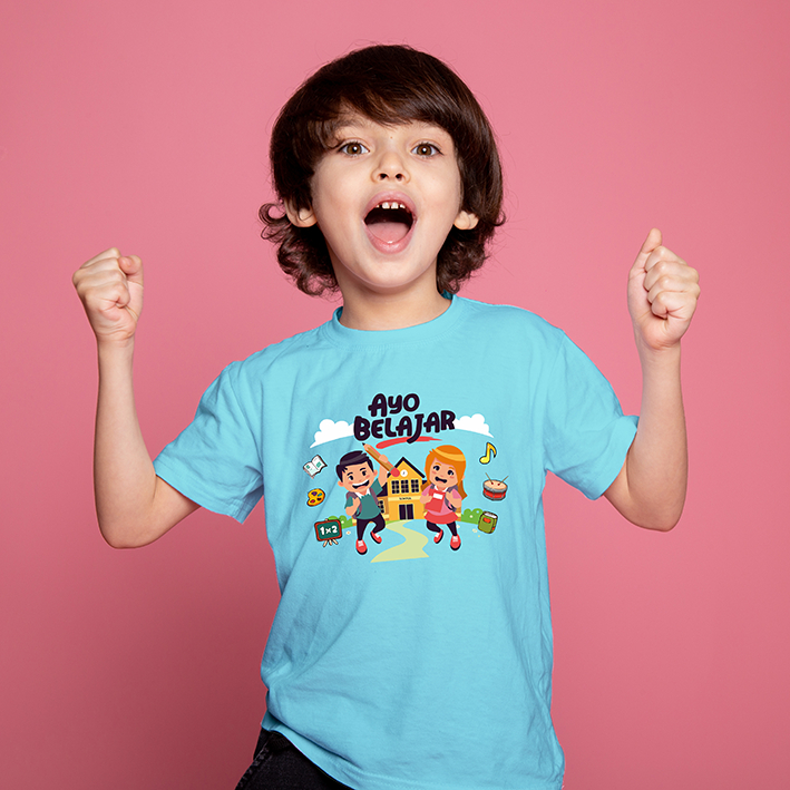 Jual Kaos CUSTOM Kelas Anak TK PAUD Ayo belajar | Shopee Indonesia