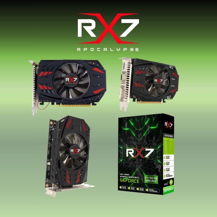 Jual VGA RX7 GTX750 4GB GDDR5 128 BIT REAL CAPACITY | Shopee Indonesia