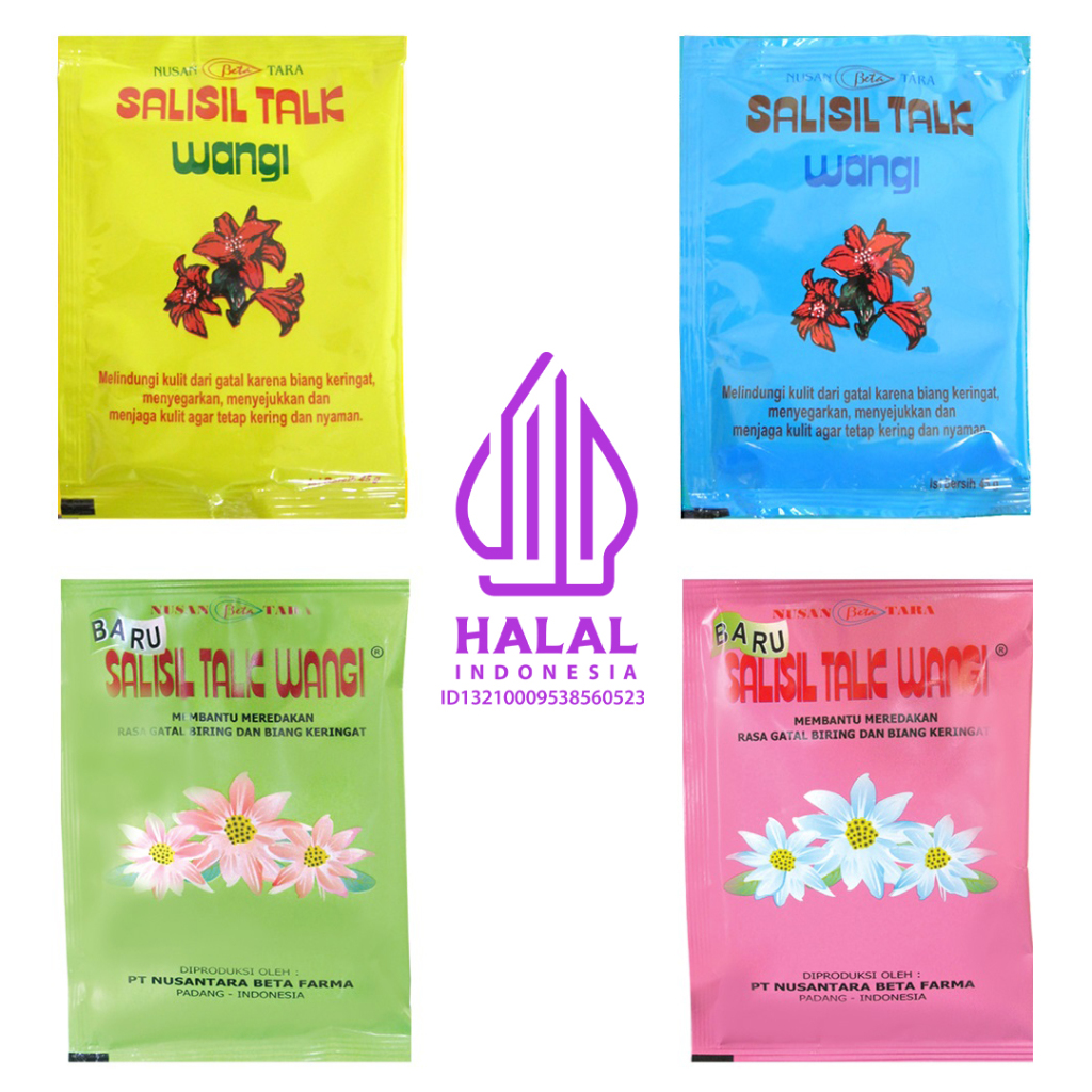 Jual Salisil Talk Wangi sachet 45g (isi 12 pcs) Bedak Biang Keringat ...