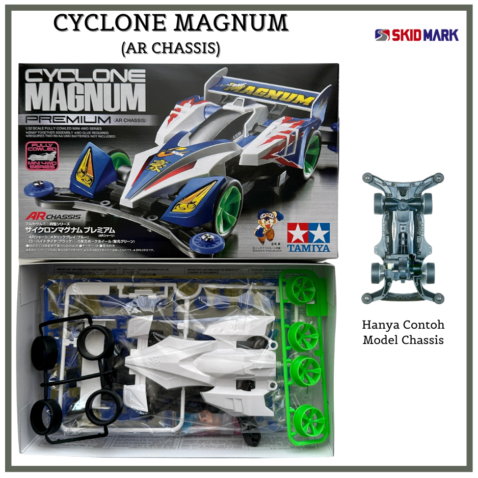 Jual Mobil Rakit Tamiya Mini 4WD Cyclone Magnum AR Chassis (ORIGINAL ...