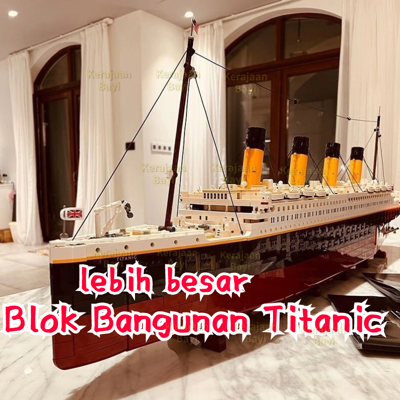 Jual Ready Mini Bricks Model Titanic Cruise Ship Model Boat DIY ...