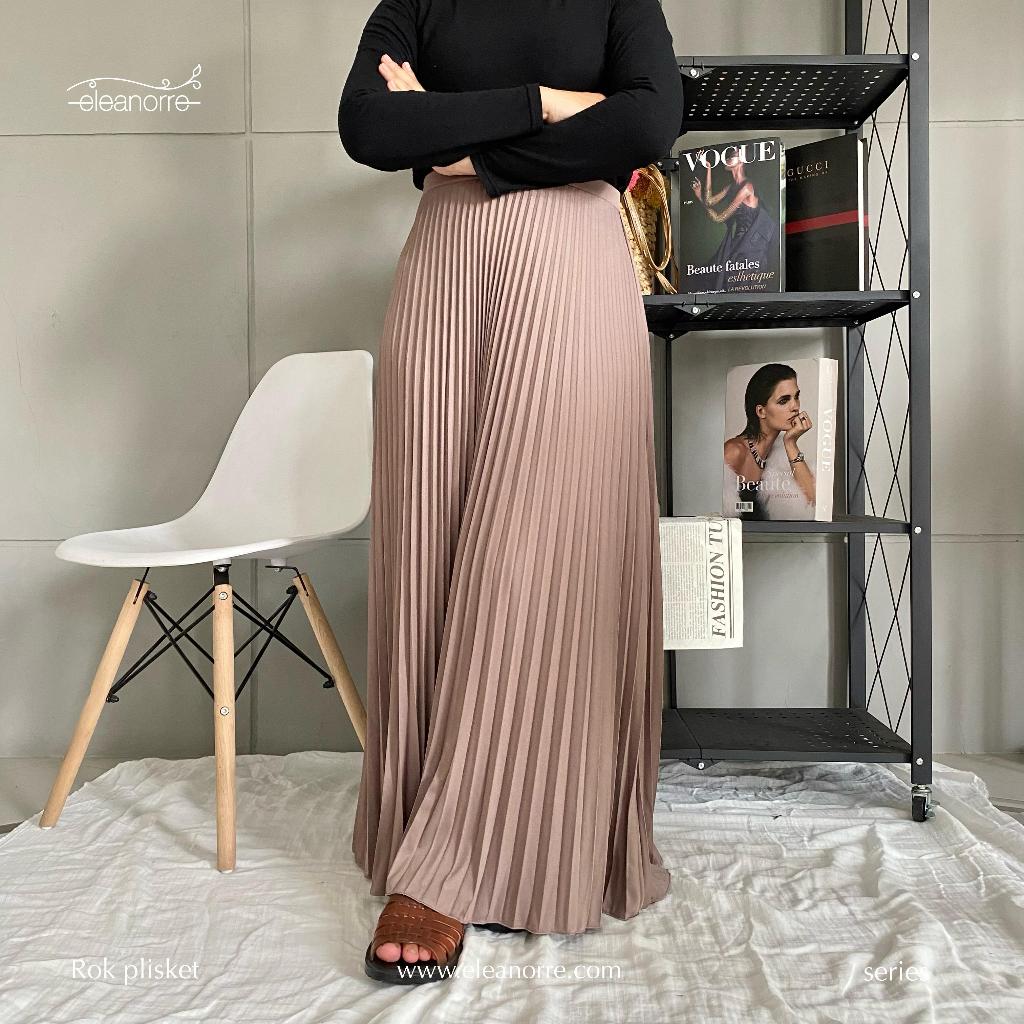 Jual Eleanorre Rok Plisket Skirt Pleats Rok Bawahan Wanita Premium ...