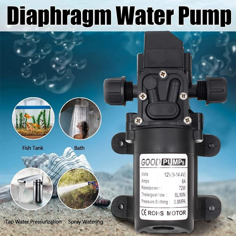 Jual Pompa Air Mini Diaphragm Pump 12V 70W 6L/min GP17 | Shopee Indonesia
