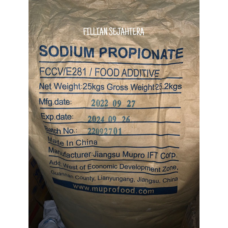 Jual Sodium Propionate Powder Ex. Mupro Pengawet Bolu dan Cake 500gr ...