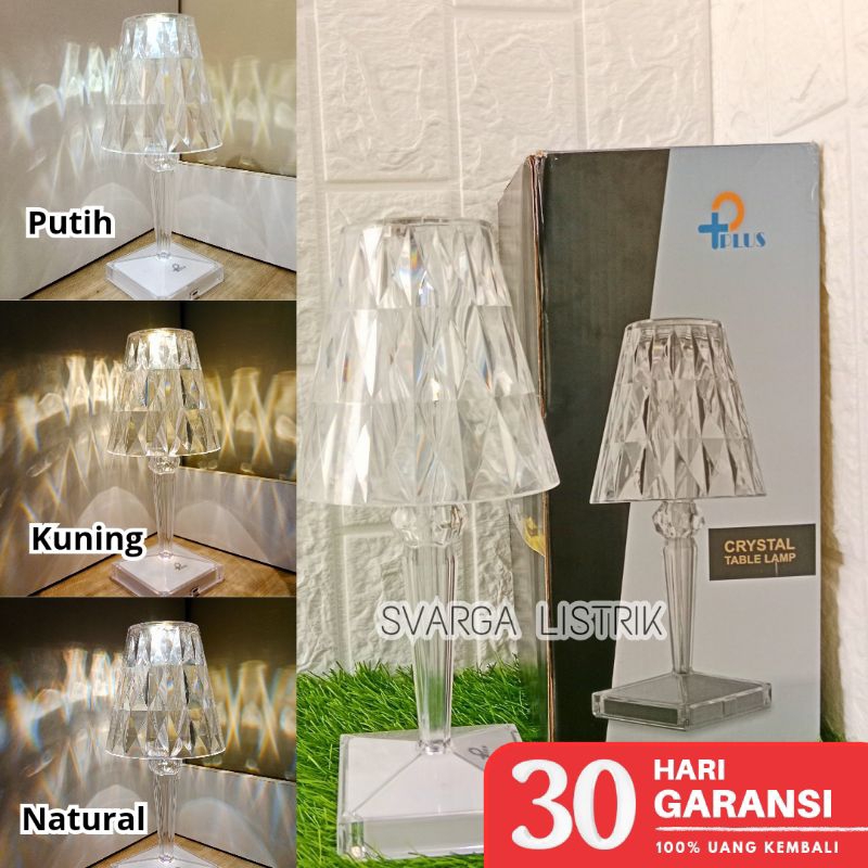 Jual Lampu Meja Crystal 3 Warna Lampu Tidur 3 Warna Lampu Meja ...