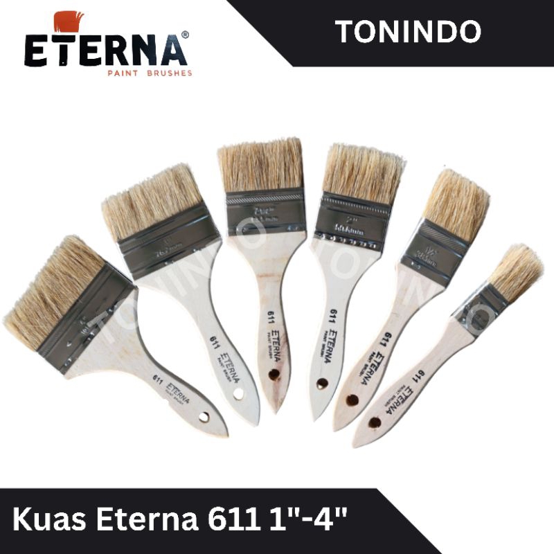 Jual Kuas Cat Eterna 611 1inch - 4inch | Shopee Indonesia