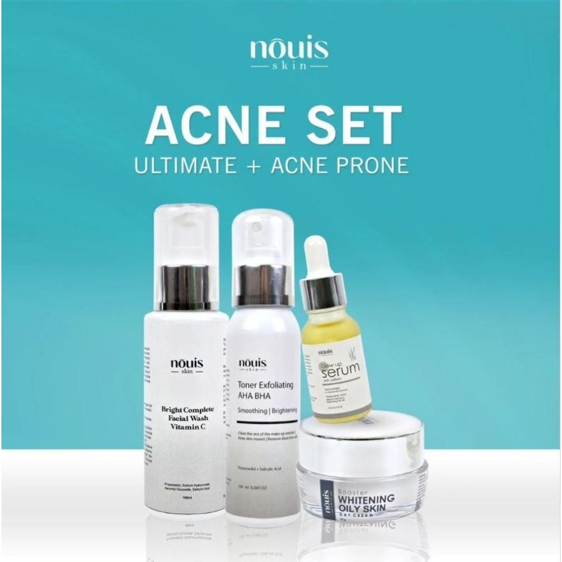 Jual Nouis skin paket acne set dan acne prone untuk kulit berminyak ...