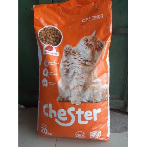 Jual CHESTER CAT FOOD TUNA FLAVOUR 20 KG | Shopee Indonesia