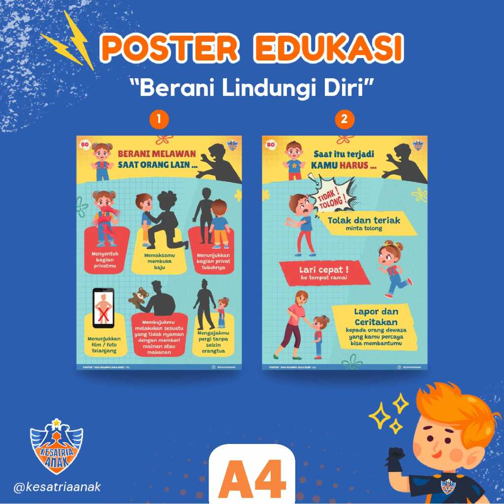 Jual POSTER EDUKASI BERANI LINDUNGI DIRI | Shopee Indonesia