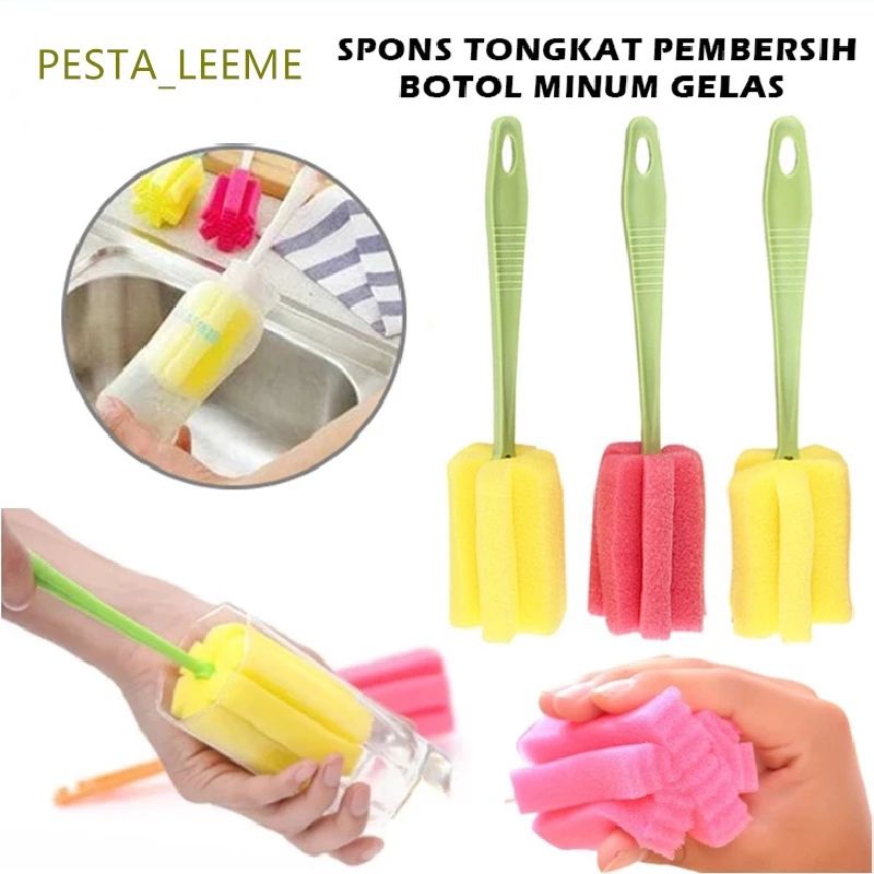 Jual Sikat Cuci Botol Dot Bayi / Spons Botol Susu / Spons Cuci Botol ...