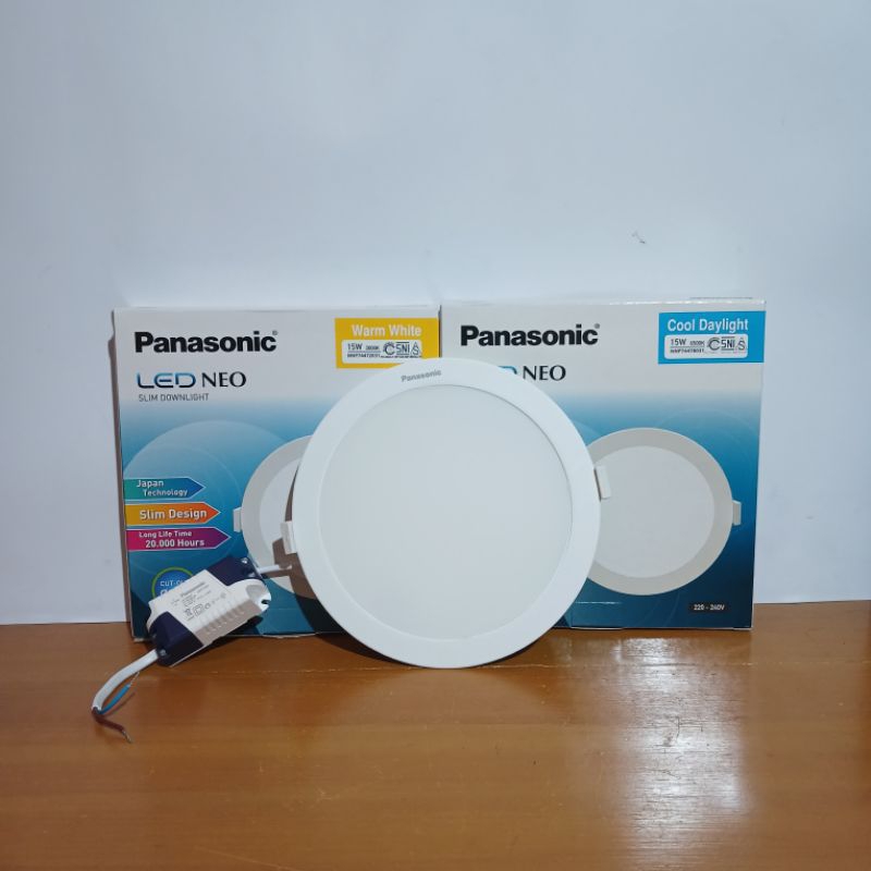 Jual Lampu downlight led panel panasonic IB bulat neo slim 15 Watt | Shopee Indonesia