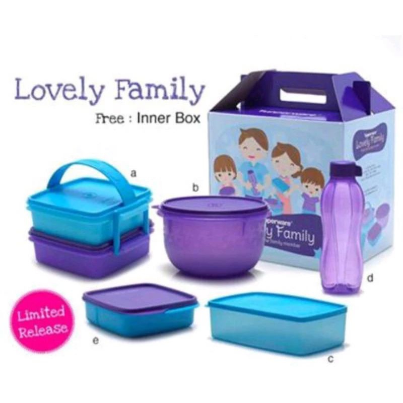 Jual (NEW) Lovely Family Tupperware Biru | Shopee Indonesia