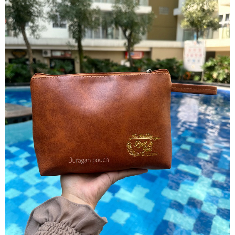 Jual (minimal order 100)pouch kulit pouch vintage souvenir pouch kulit ...