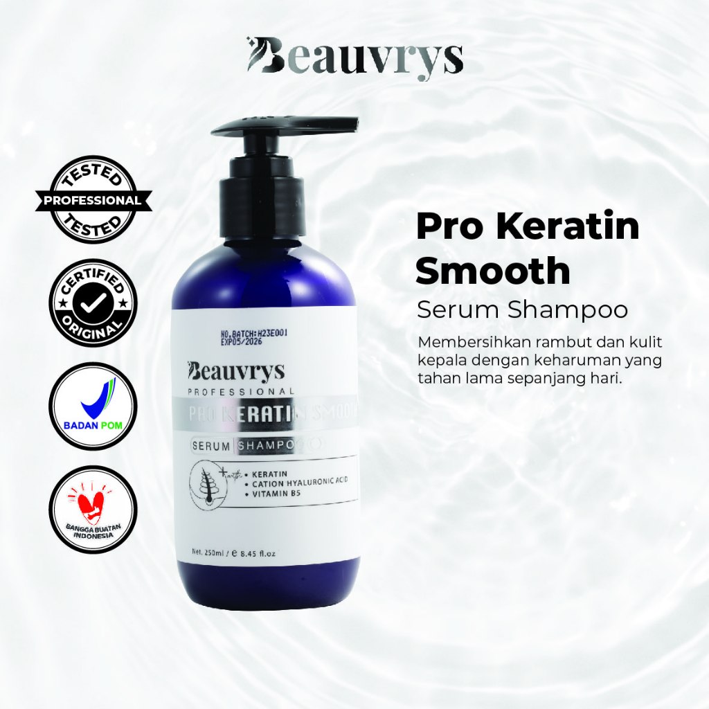 Jual Beauvrys Professional - Pro Keratin serum Shampoo | Shopee Indonesia