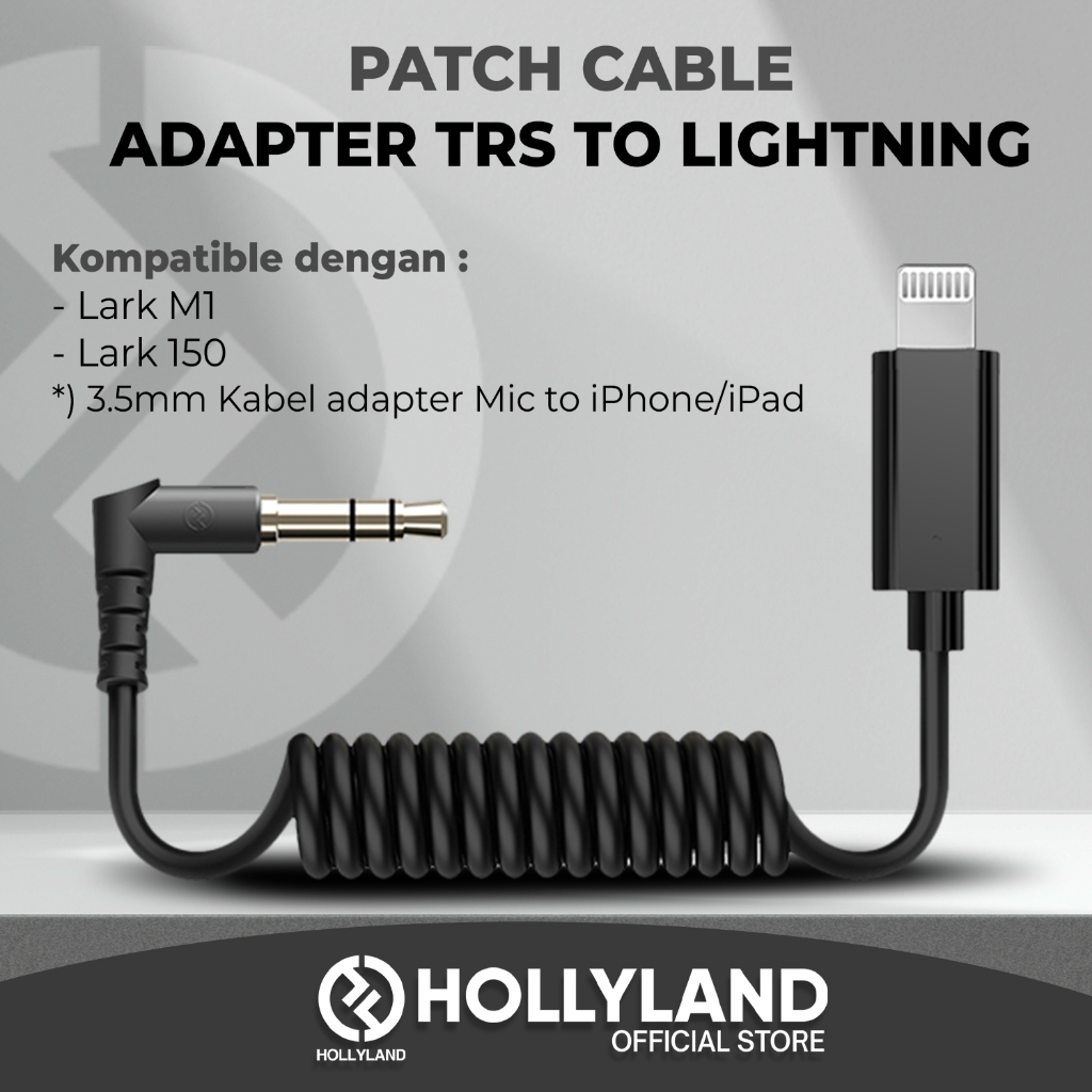 Jual Hollyland Mic Adapter 3.5mm TRS to TRRS/ Lightning iPhone/ Type-C ...