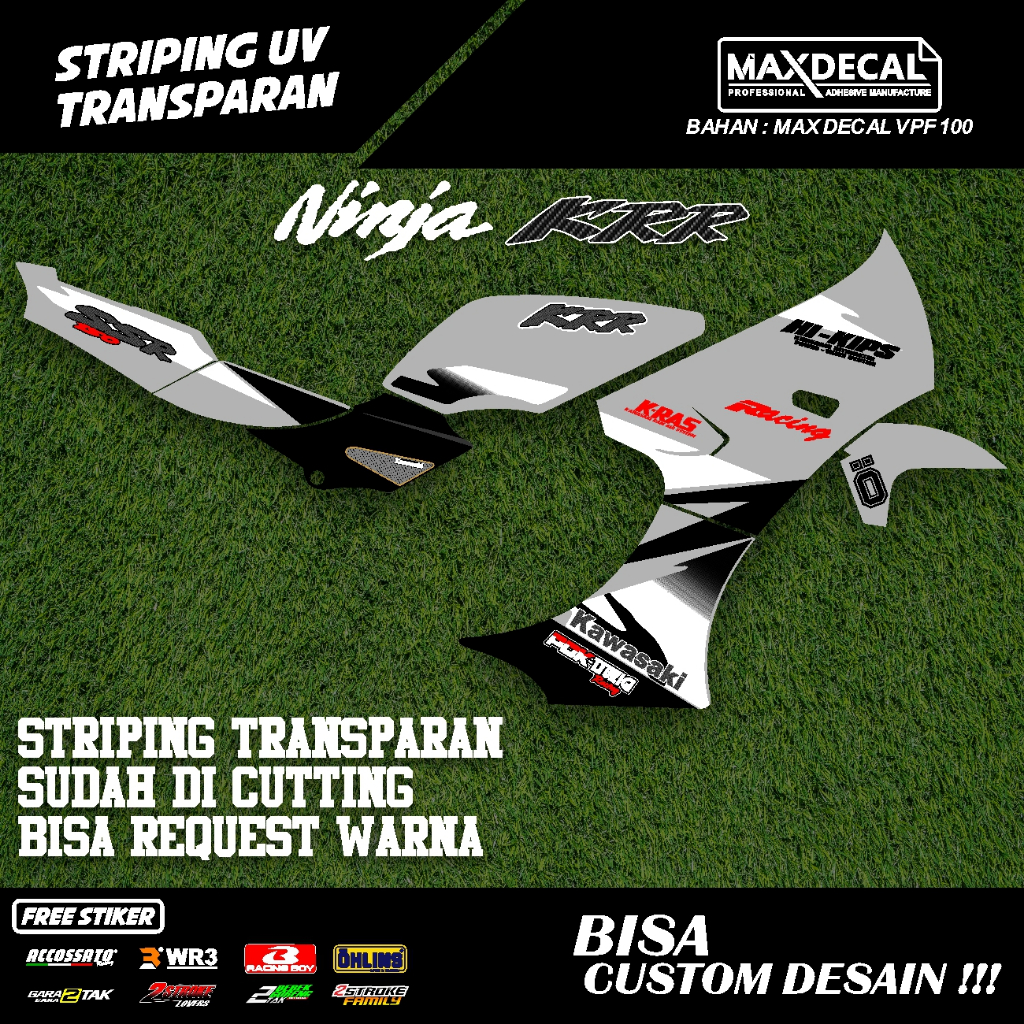 Jual STIKER STRIPING TRANSPARAN NINJA SSR FACELIFT LIS STICKER UV SEMI ...