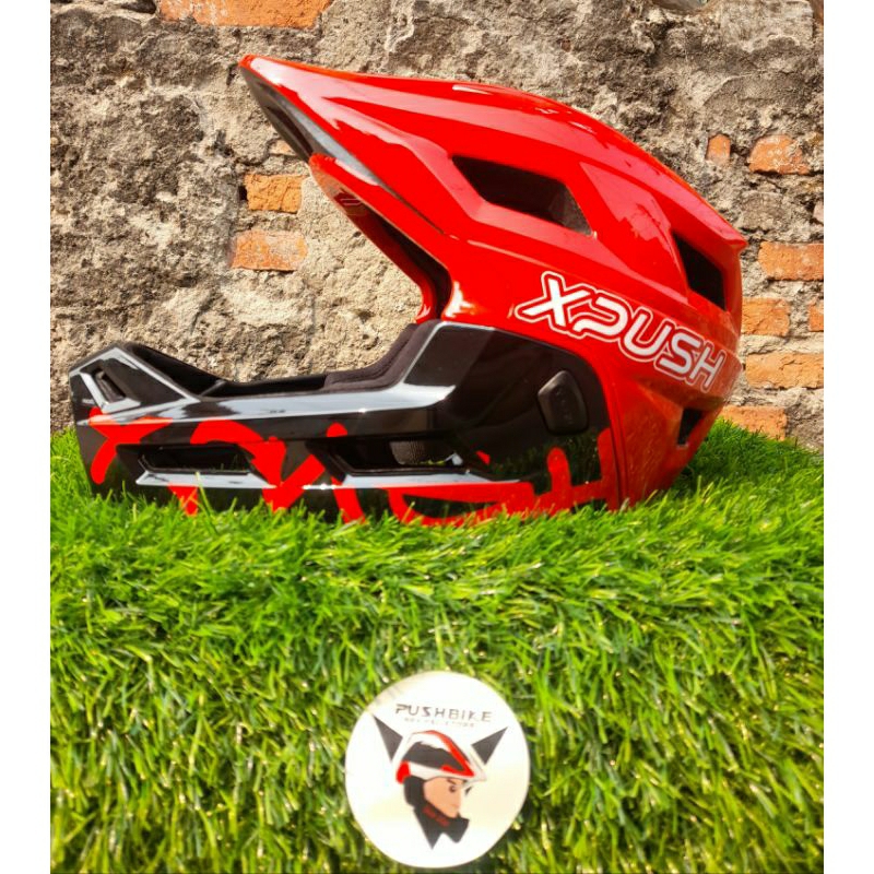 Jual HELM PUSHBIKE / HELM FULL FACE XPUSH / HELM FULL FACE PUSHBIKE ...