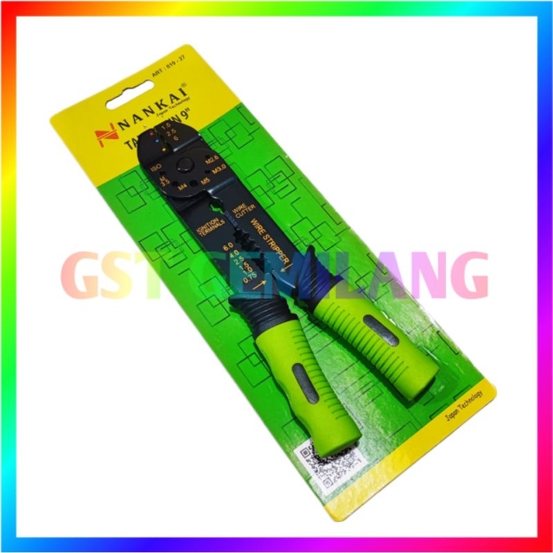 Jual TANG SKUN KABEL 9 INCI NANKAI CRIMPING TOOLS WIRE CUTTER | Shopee ...