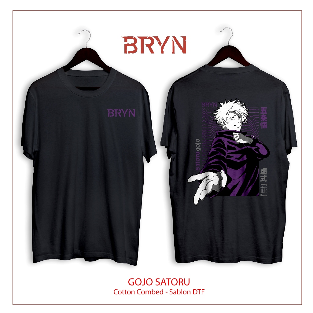 Jual BARYON Baju GOJO SATORU JUJUTSU KAISEN / Kaos Anime Distro Cotton ...