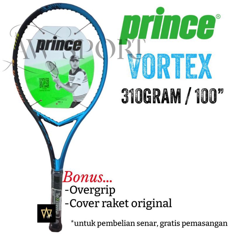Jual Raket Tenis PRINCE VORTEX 100 310g / Tennis Racket Original ...
