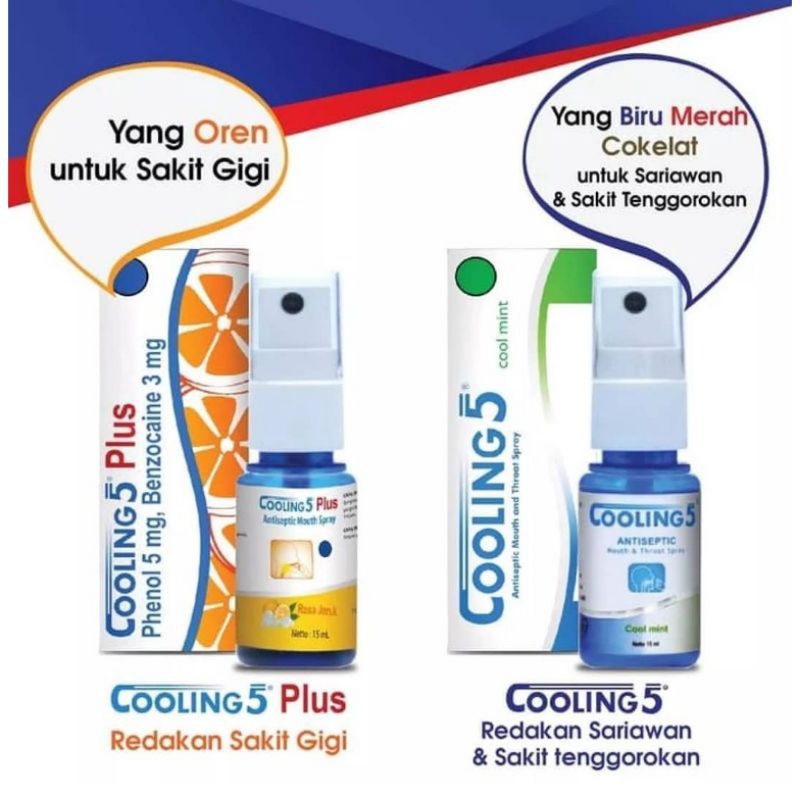 Jual Cooling 5 Spray 15 ML | Obat Sariawan dan Sakit Gigi | Shopee ...