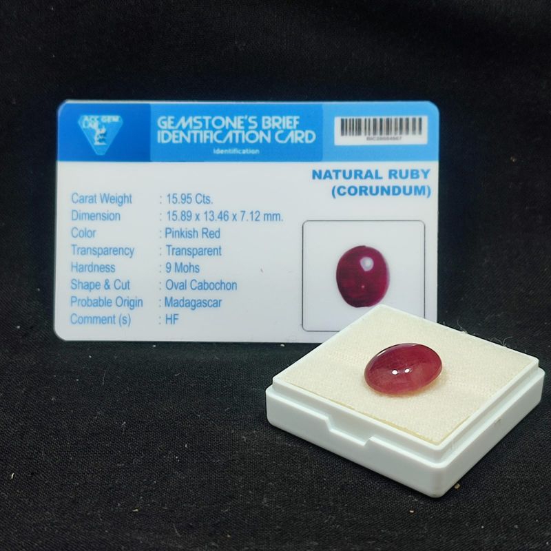 Jual BATU PERMATA RUBY ASLI NATURAL BERSERTIFIKAT LAB ORIGIN MADAGASKAR ...
