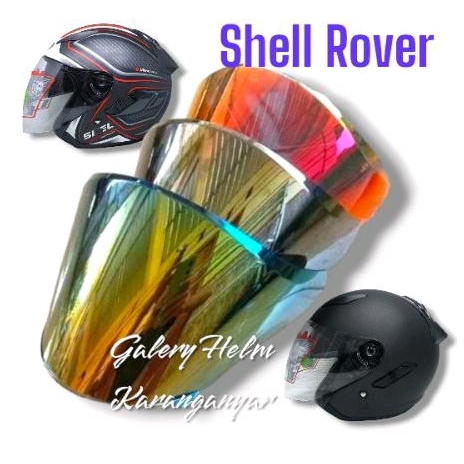 Jual (Three Maestro)Kaca Flat Visor Helm Shell Rover Dan Optimus X Plus ...