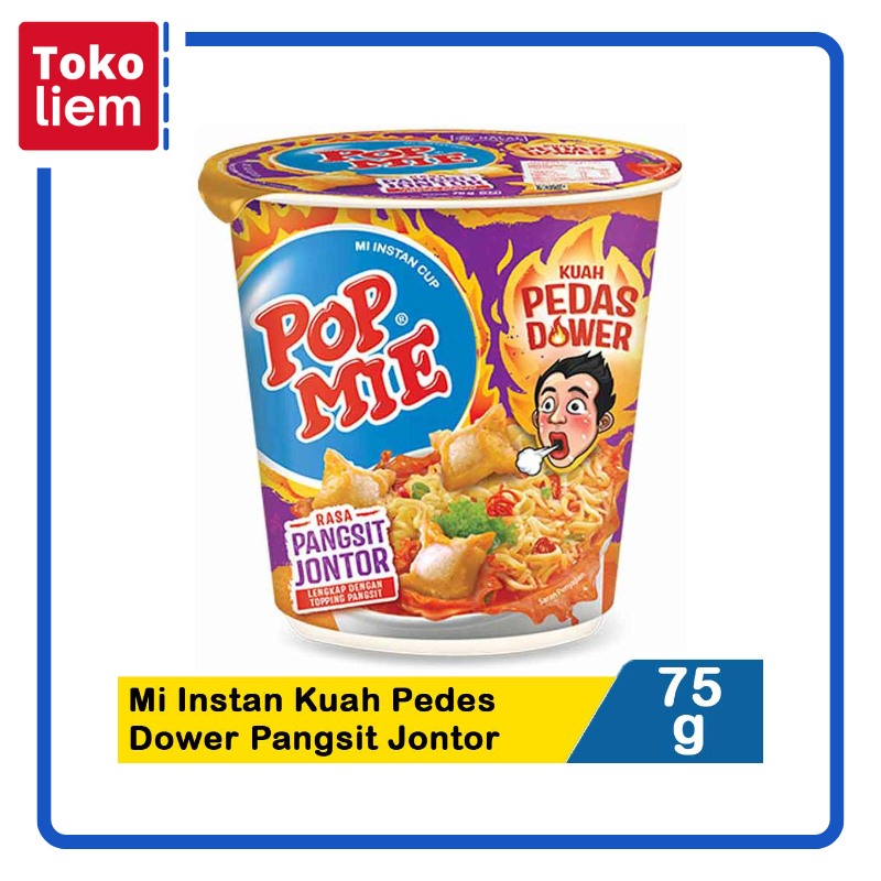 Jual Pop Mie Mi Instan Pedes Dower Pangsit Jontor 75g | Shopee Indonesia