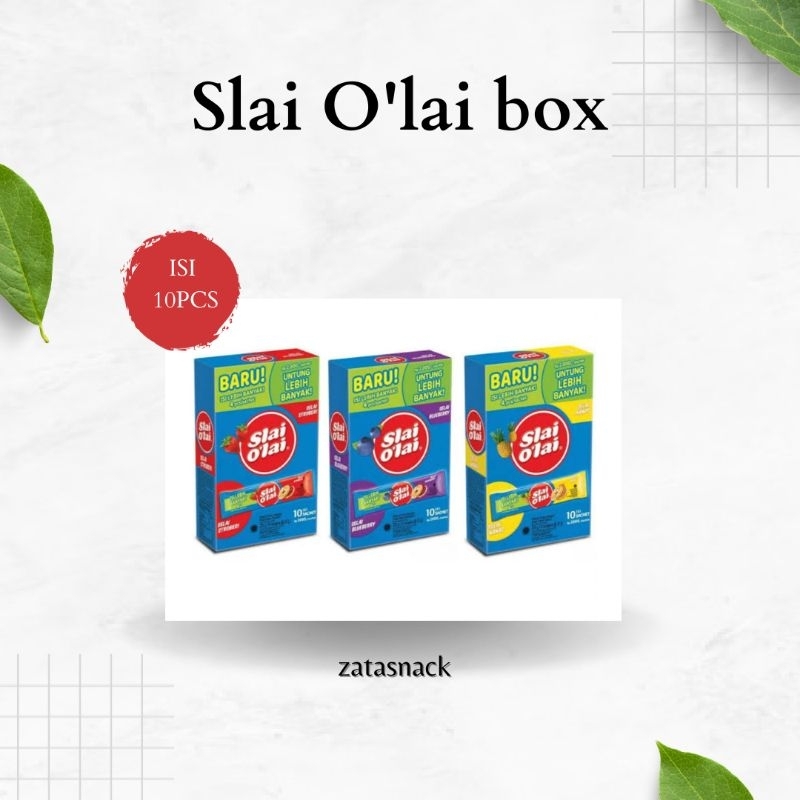 Jual slai olai kemasan baru 1 pack (isi 10 pcs) | Shopee Indonesia