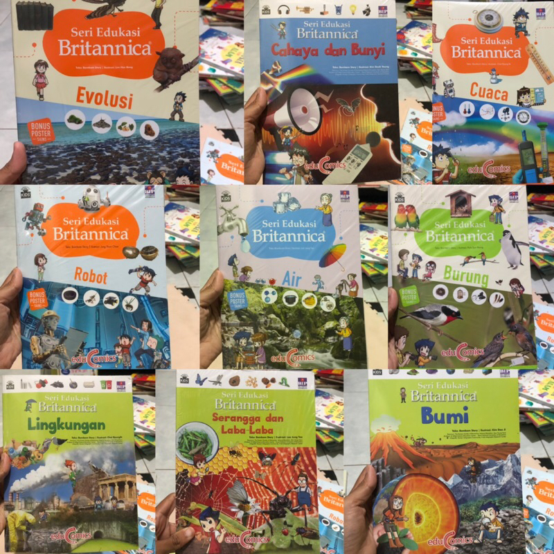 Jual seri edukasi britannica / komik edukasi/ bumi, serangga laba2 ...