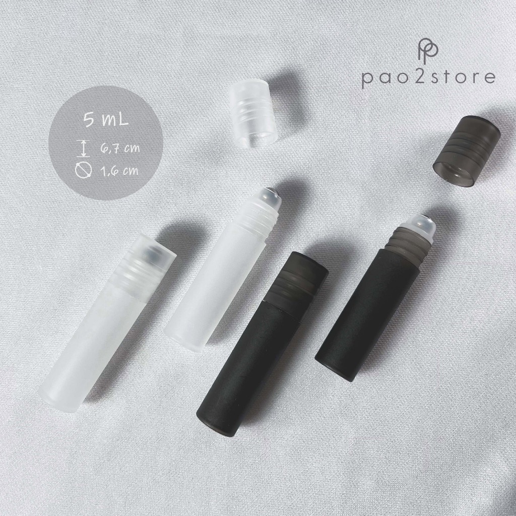 Jual Botol Roll On 5ml Plastik Doff - Bola Roller Besi Stainless - Mini ...