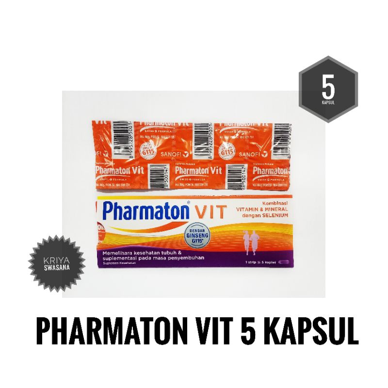 Jual PHARMATON VIT STRIP ISI 5 KAPSUL | Shopee Indonesia