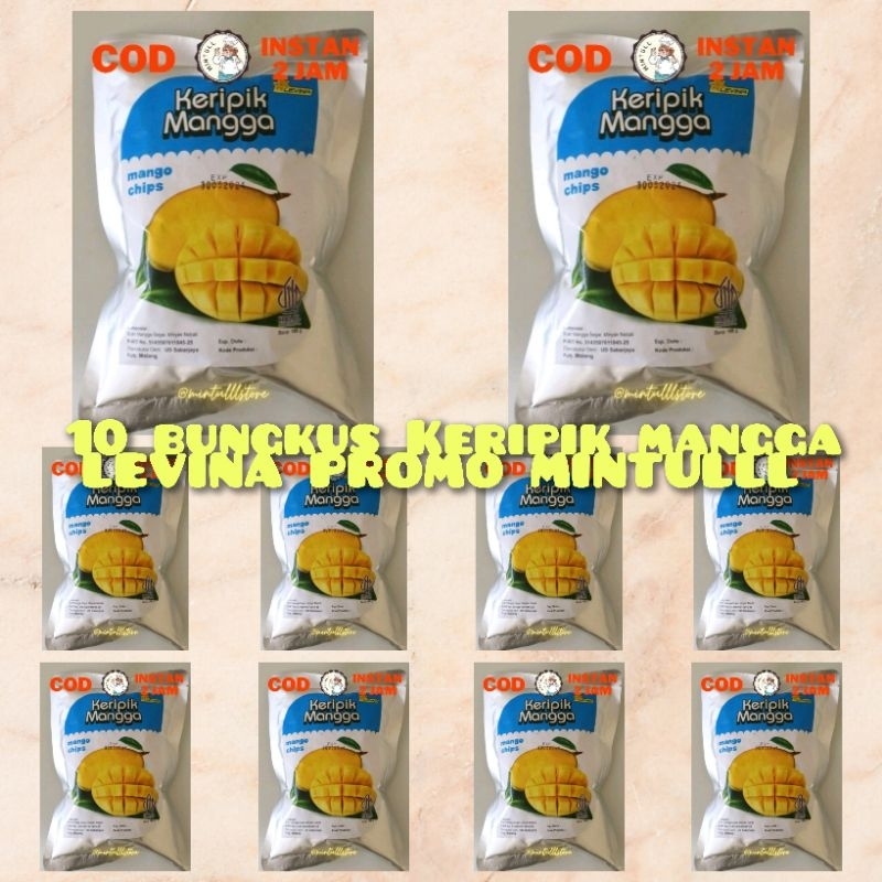Jual [PAKET HEMAT] 10 BUNGKUS CAMILAN KERIPIK BUAH OVEN MANGGA MANGO ...