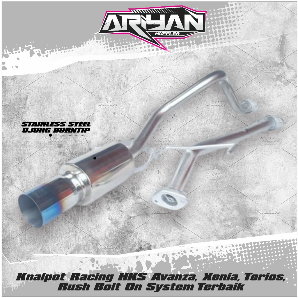 Jual Knalpot Racing HKS Avanza, Xenia, Terios, Rush Bolt On System ...